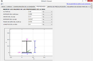 Development of programming skills: Smath Studio software for calculation and design of beam ...